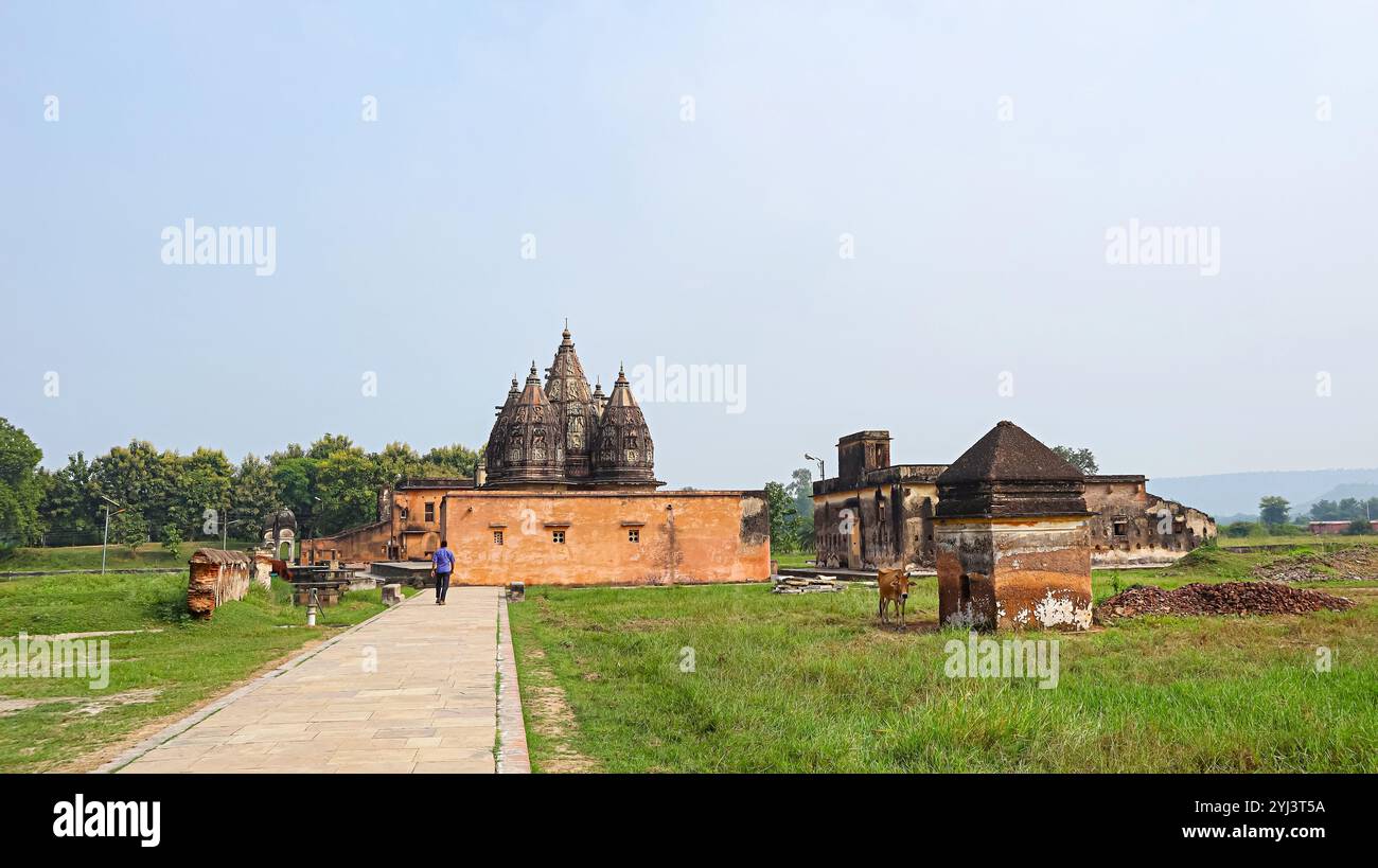 View of Ganesh Bagh Temple, built by Shrimant Vinayakrao Peshwa in the ...