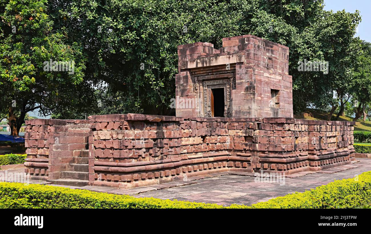 Front view of Parvati Temple, a 7th-century post-Gupta period temple ...