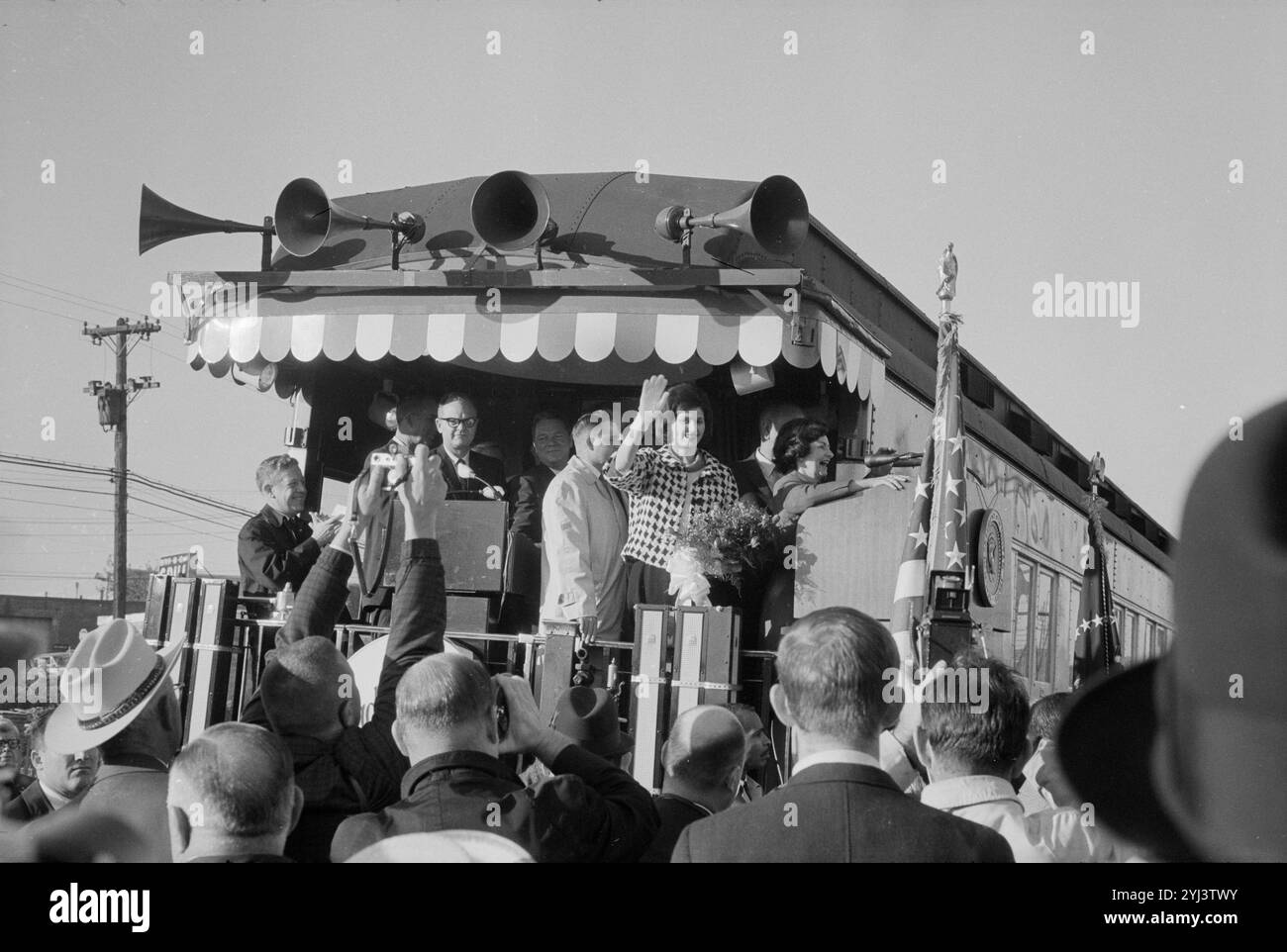 "Lady Bird Special" train leaving for southern tour. USA. 6 October ...