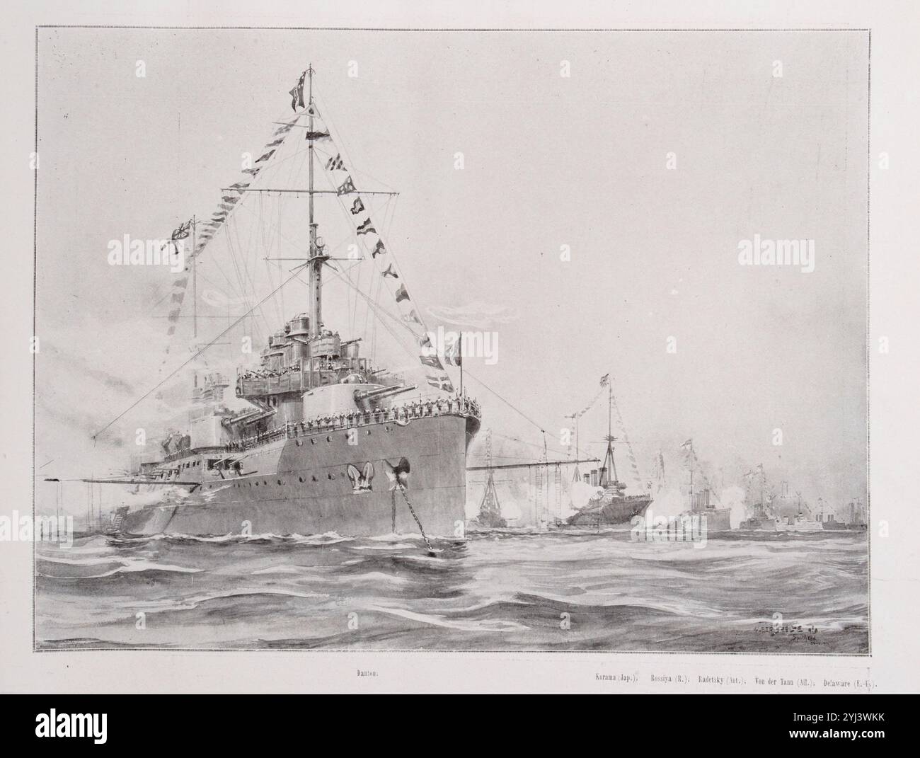 Coronation of King George V. The coronation naval review. The French ...