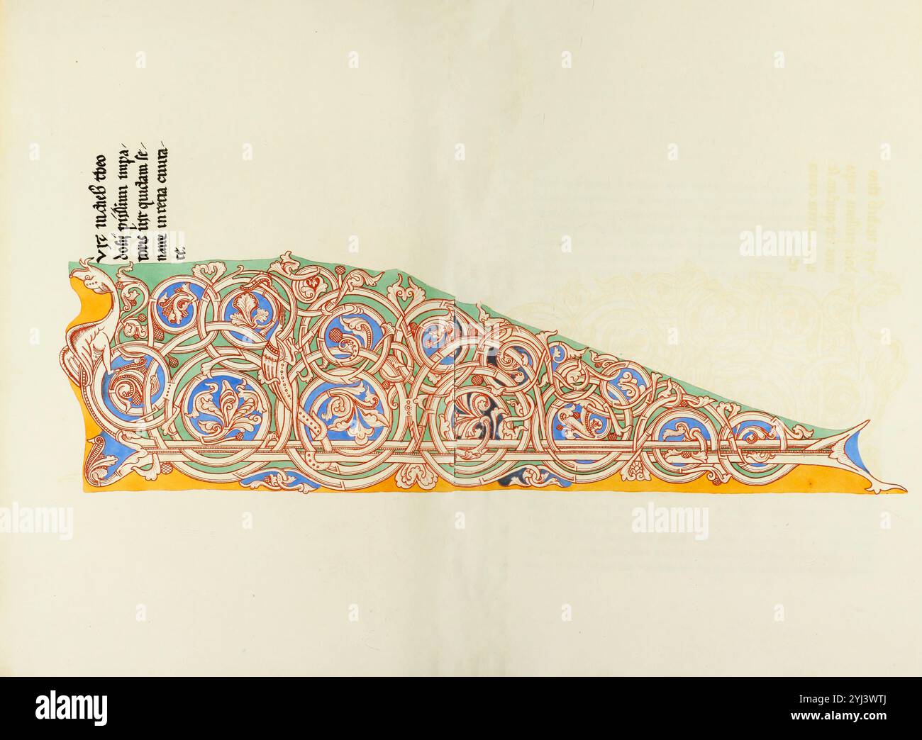 Illuminated manuscript alphabet hi-res stock photography and images - Alamy