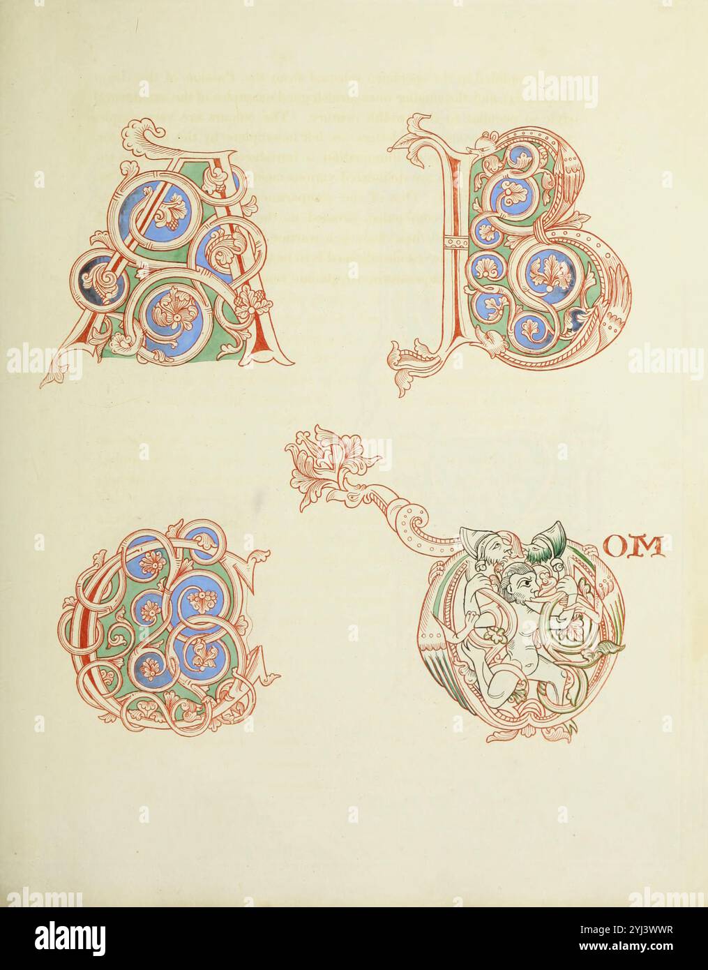 Illuminated manuscript alphabet hi-res stock photography and images - Alamy