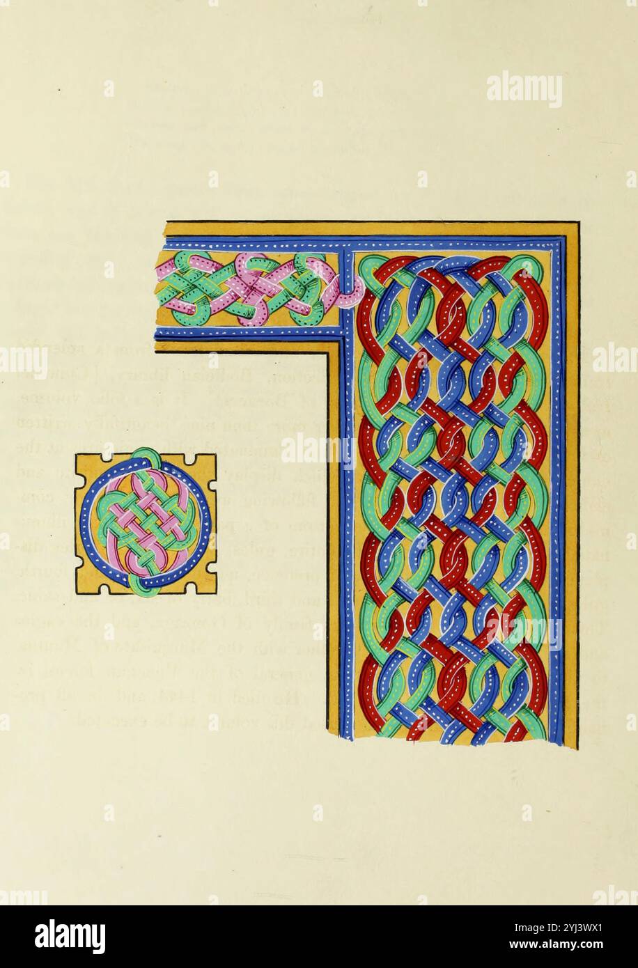 Specimens with an arabesque border and initial letter from a splendid ...