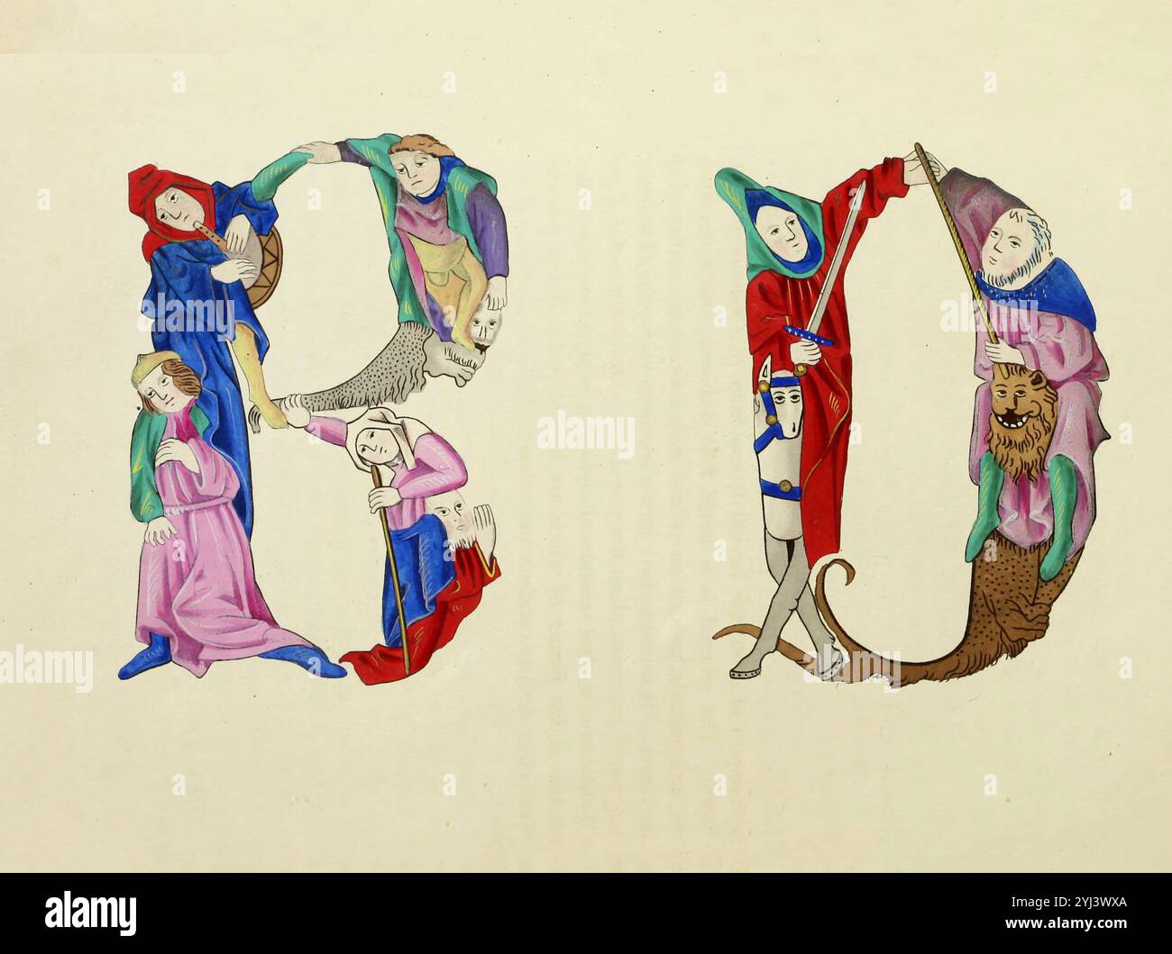 Illuminated capital bible hi-res stock photography and images - Alamy