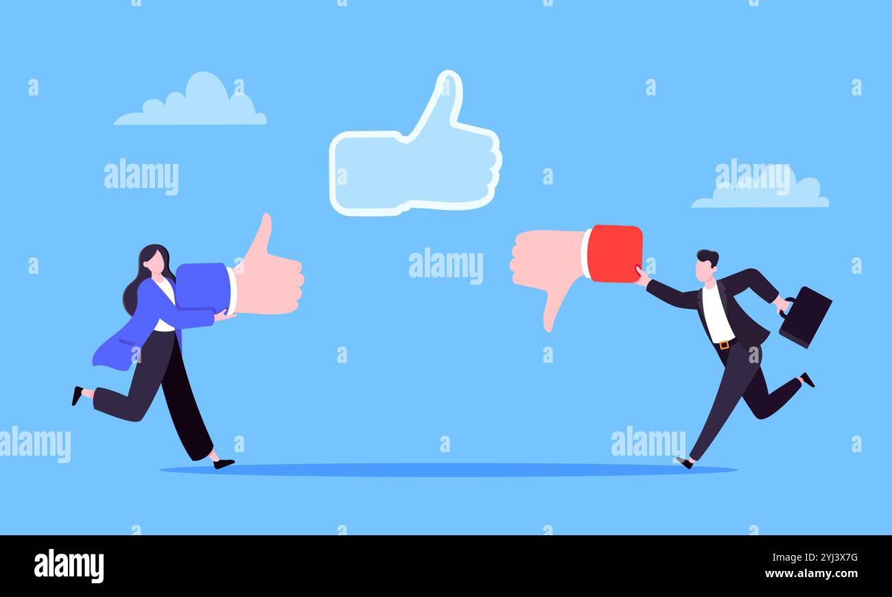 Customer feedback, employee or client satisfaction rating review Stock ...