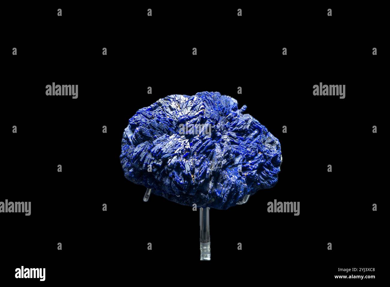 Azurite or Azure spa is a soft, deep-blue copper mineral produced by ...