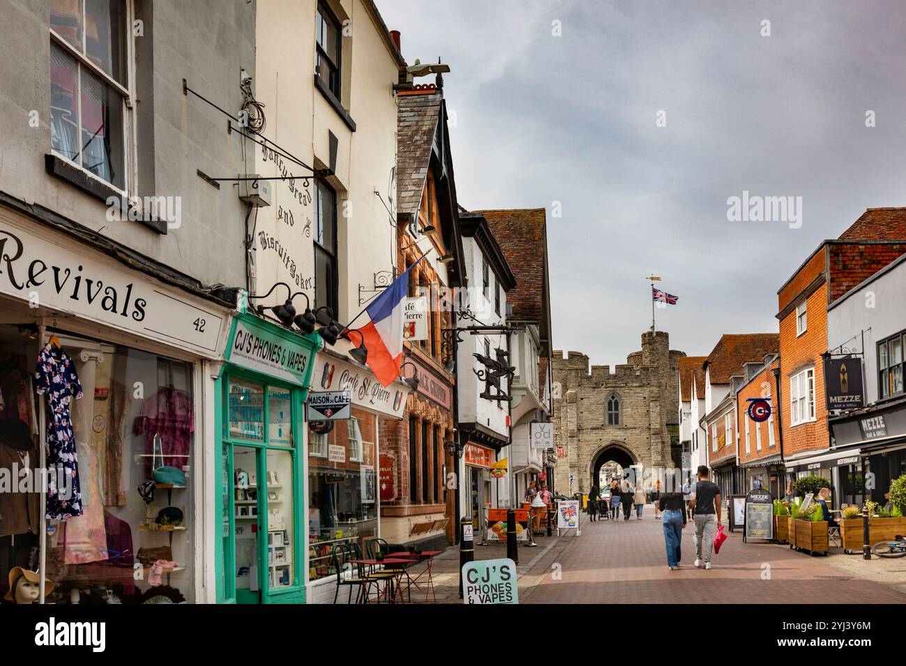 Canterbury, a historic town in Kent, southeastern England Stock Photo ...