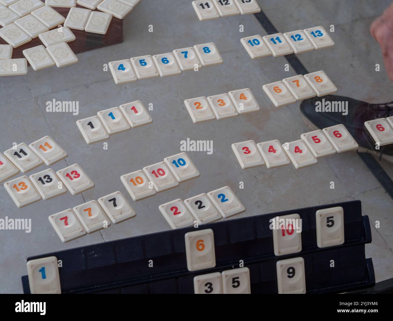 Board game for seniors consisting of making combinations of numbers ...