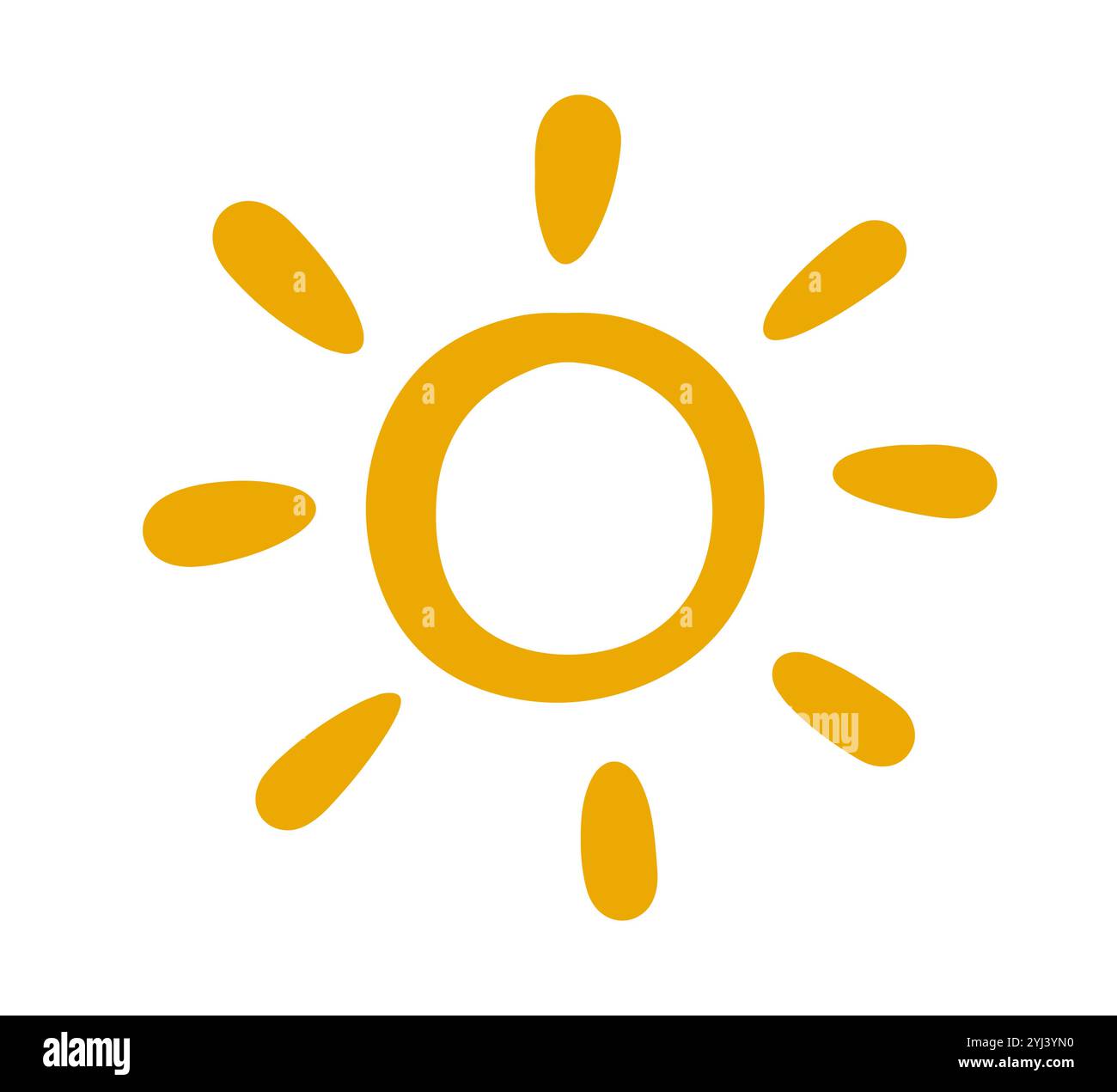 Scribble Sun Hand Drawn Doodle Vector Clip Art Stock Vector Image & Art ...