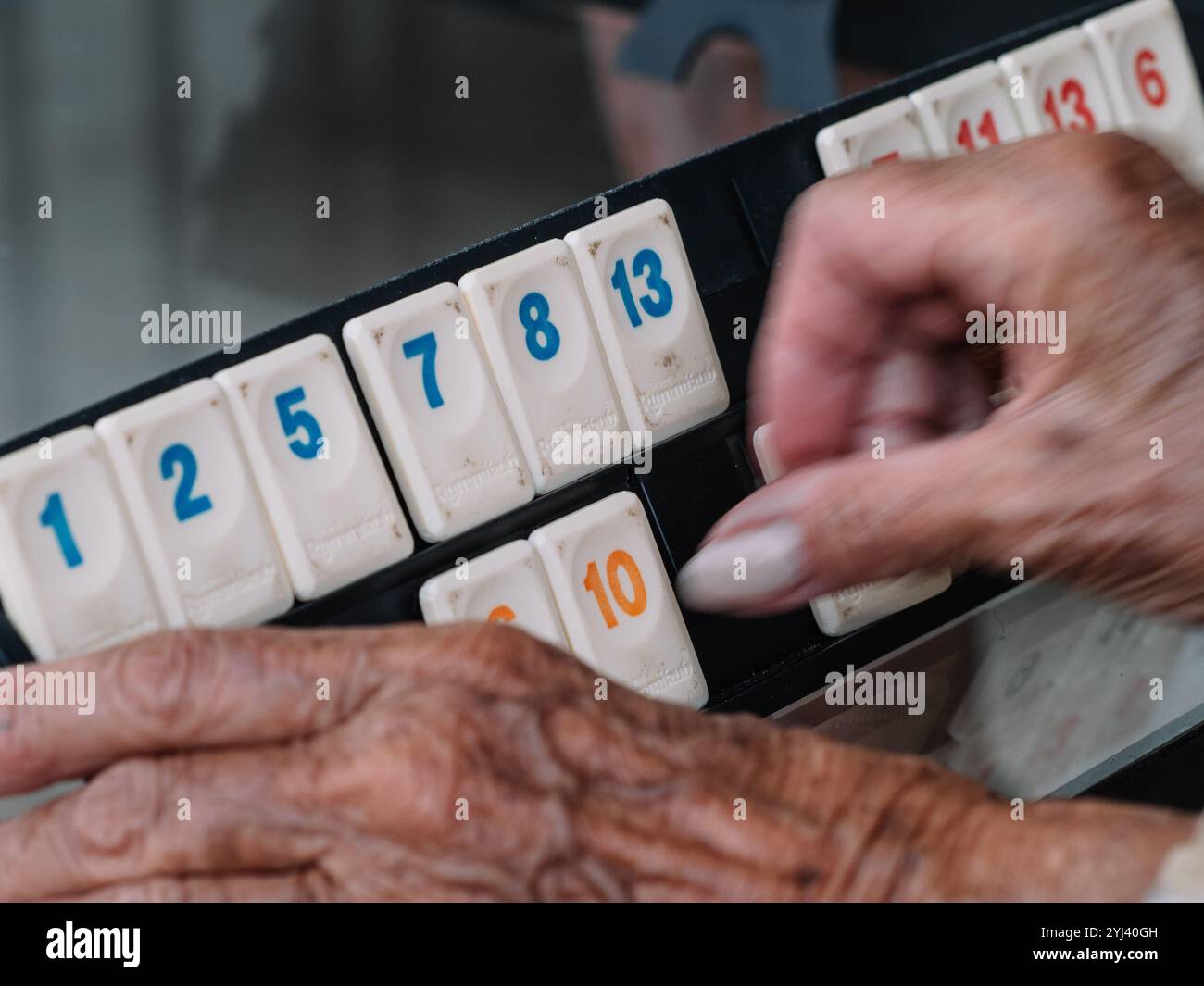 Board game for seniors consisting of making combinations of numbers ...