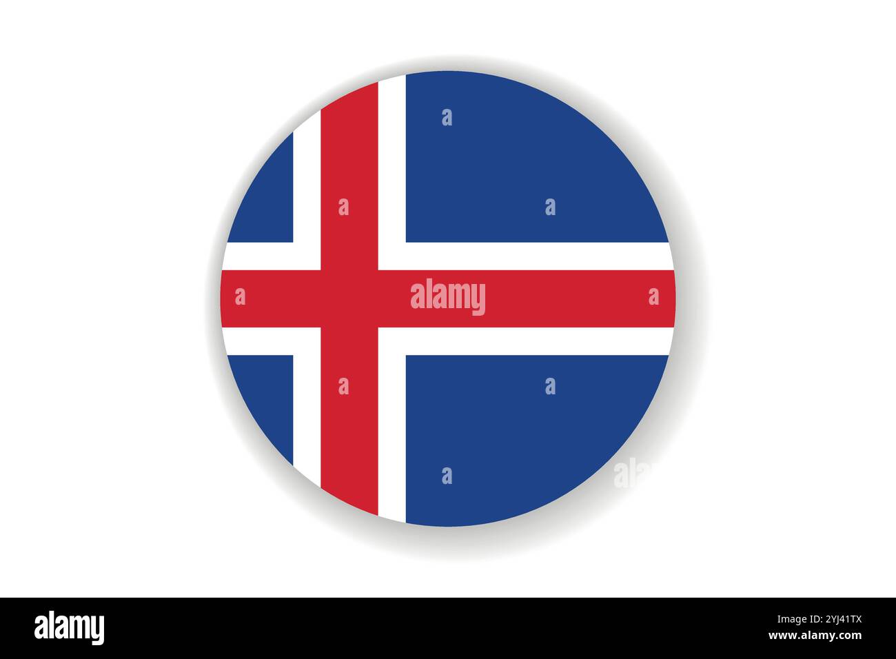 Flag of Iceland. Icelandic national symbol in official colors. Template ...