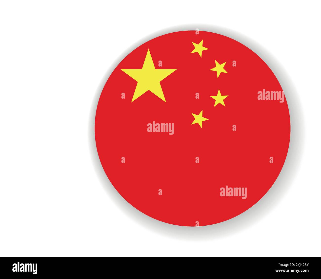Flag of China. Chinese national symbol in official colors. Template ...