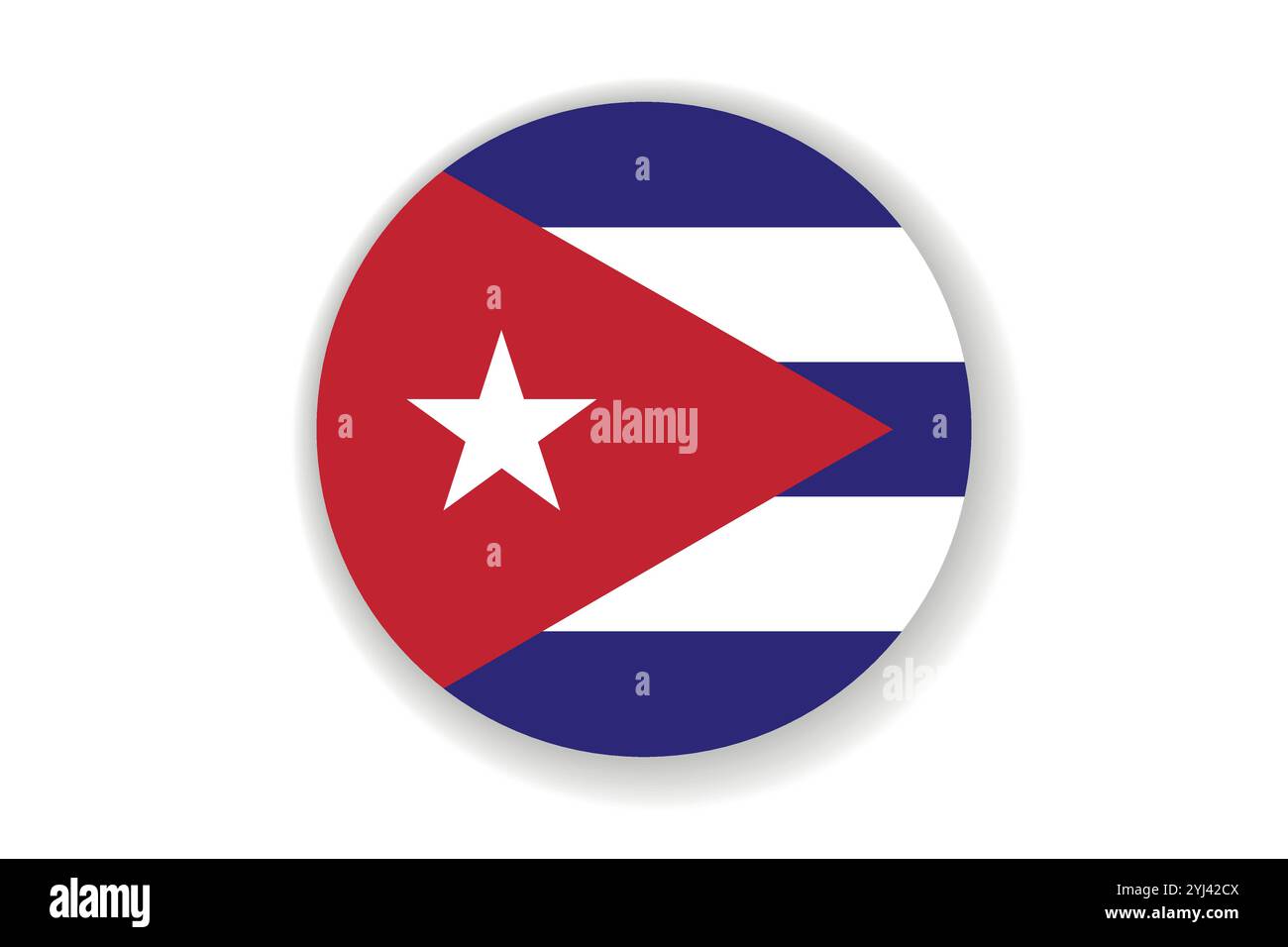 Flag of Cuba. Cuban national symbol in official colors. Template icon ...