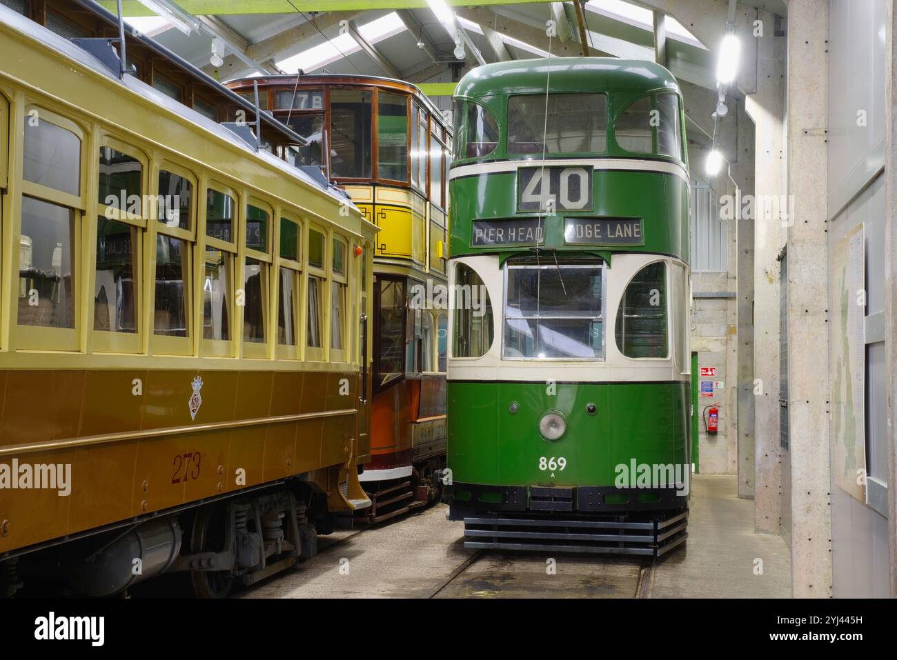 Crich, Tramway, Museum, Village Stock Photo - Alamy