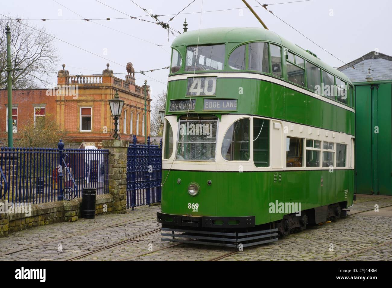 Crich, Tramway, Museum, Village Stock Photo - Alamy