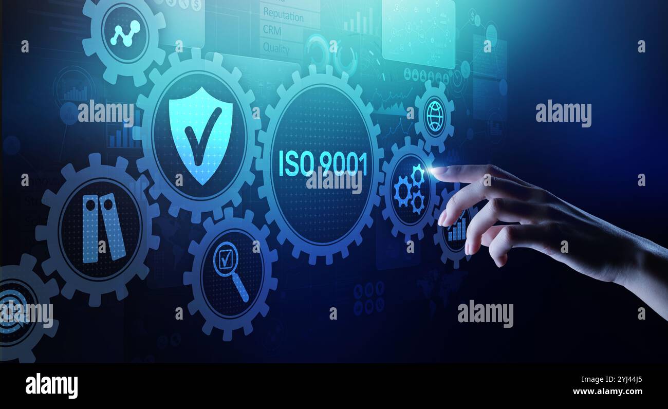 ISO 9001 Standards quality control business technology concept on virtual screen Stock Photo - Alamy