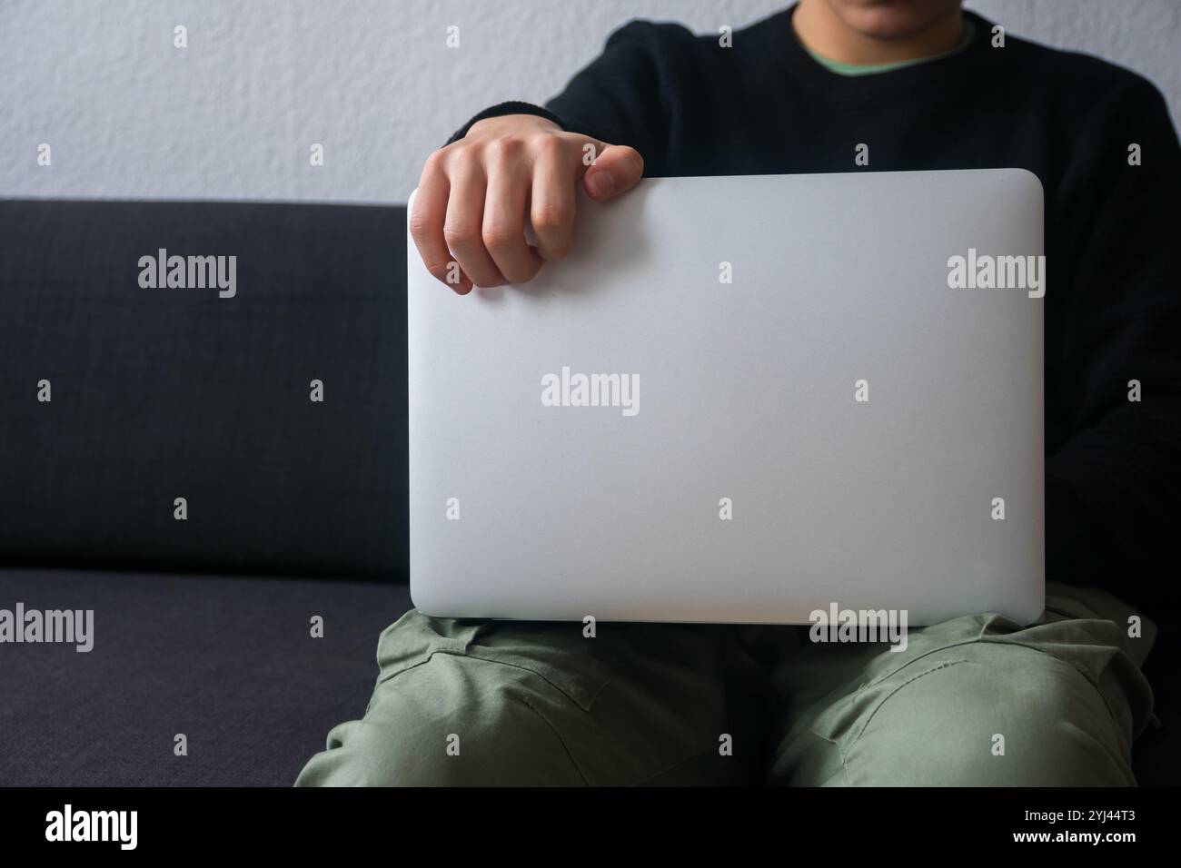 Man organizing emails hi-res stock photography and images - Alamy
