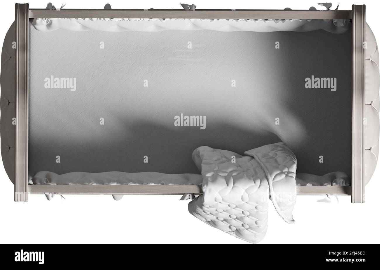 Top view of of baby crib Stock Photo - Alamy