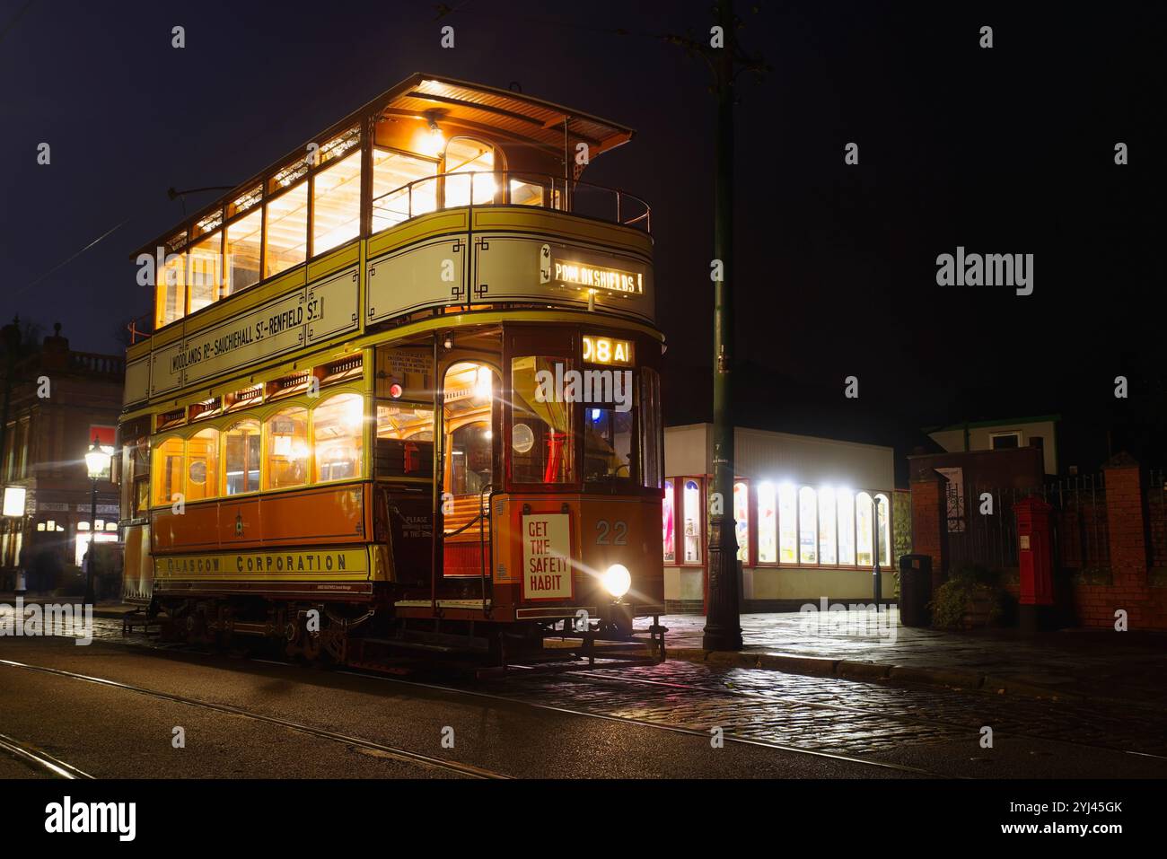 Crich, Tramway, Museum, Village Stock Photo - Alamy
