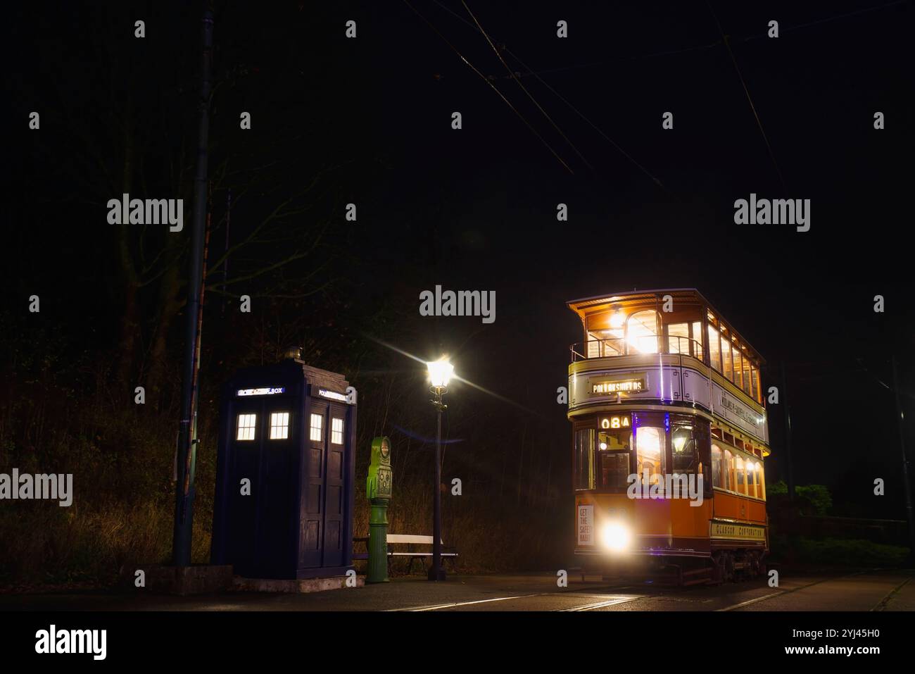 Crich, Tramway, Museum, Village Stock Photo - Alamy