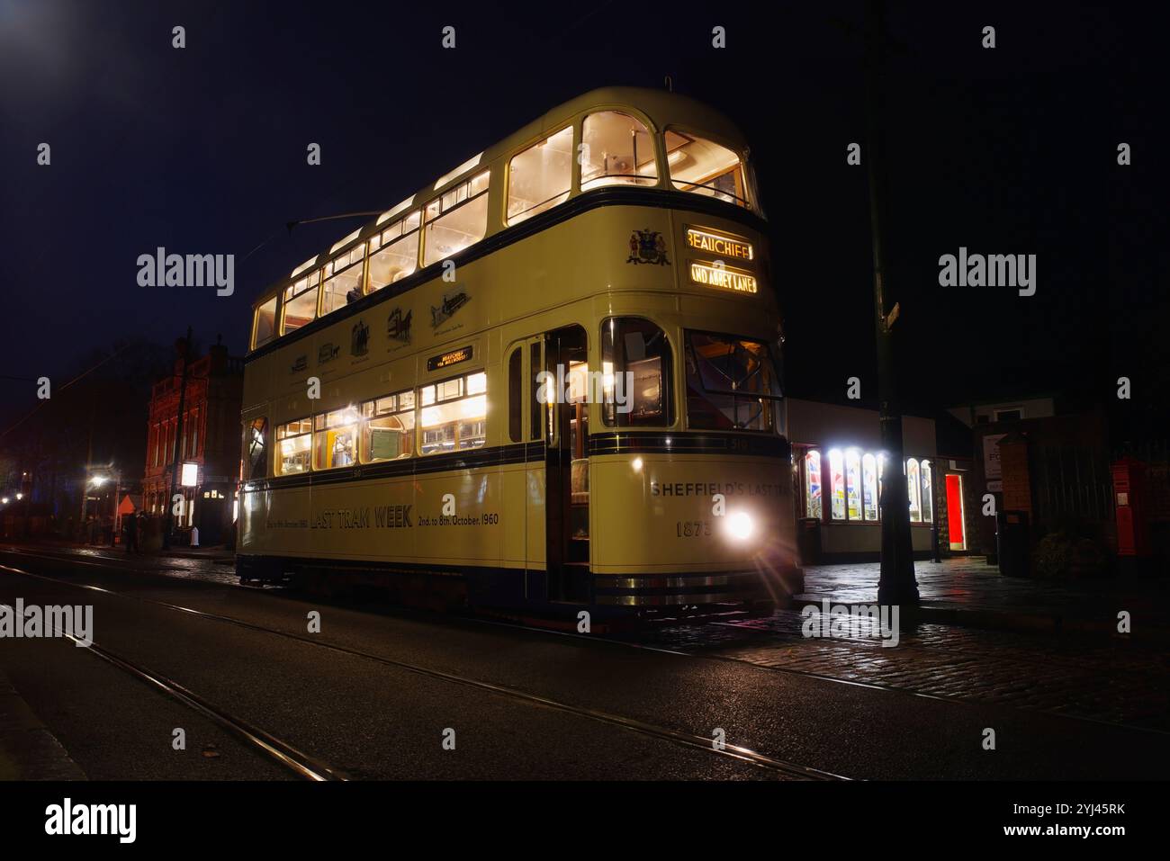 Crich, Tramway, Museum, Village Stock Photo - Alamy