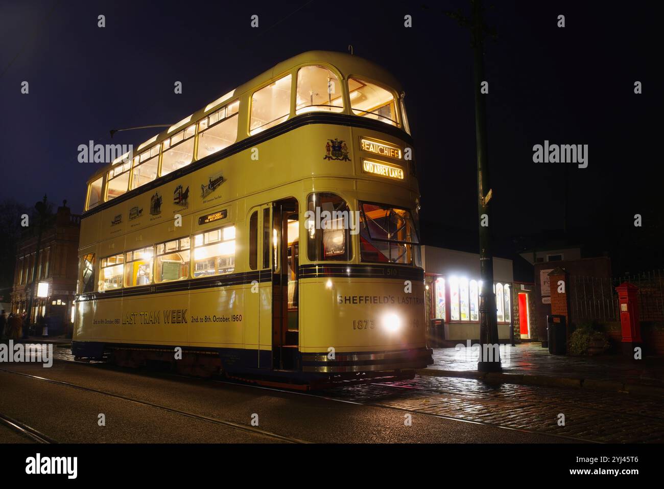 Crich, Tramway, Museum, Village Stock Photo - Alamy