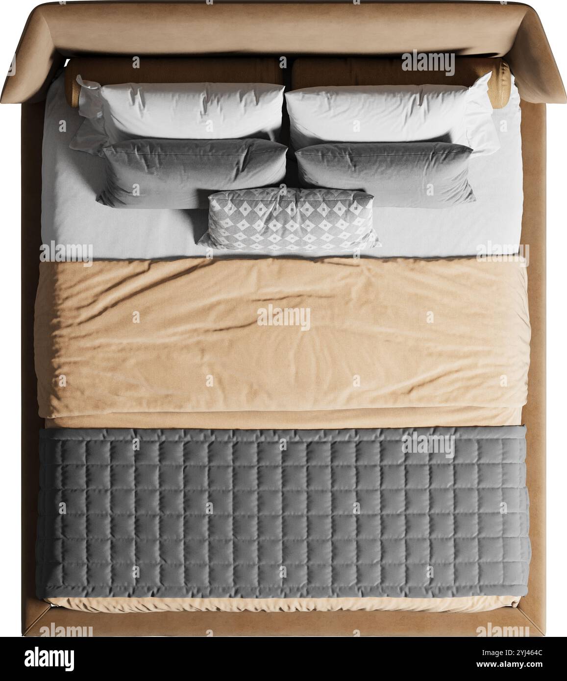 Top view double bed hi-res stock photography and images - Alamy