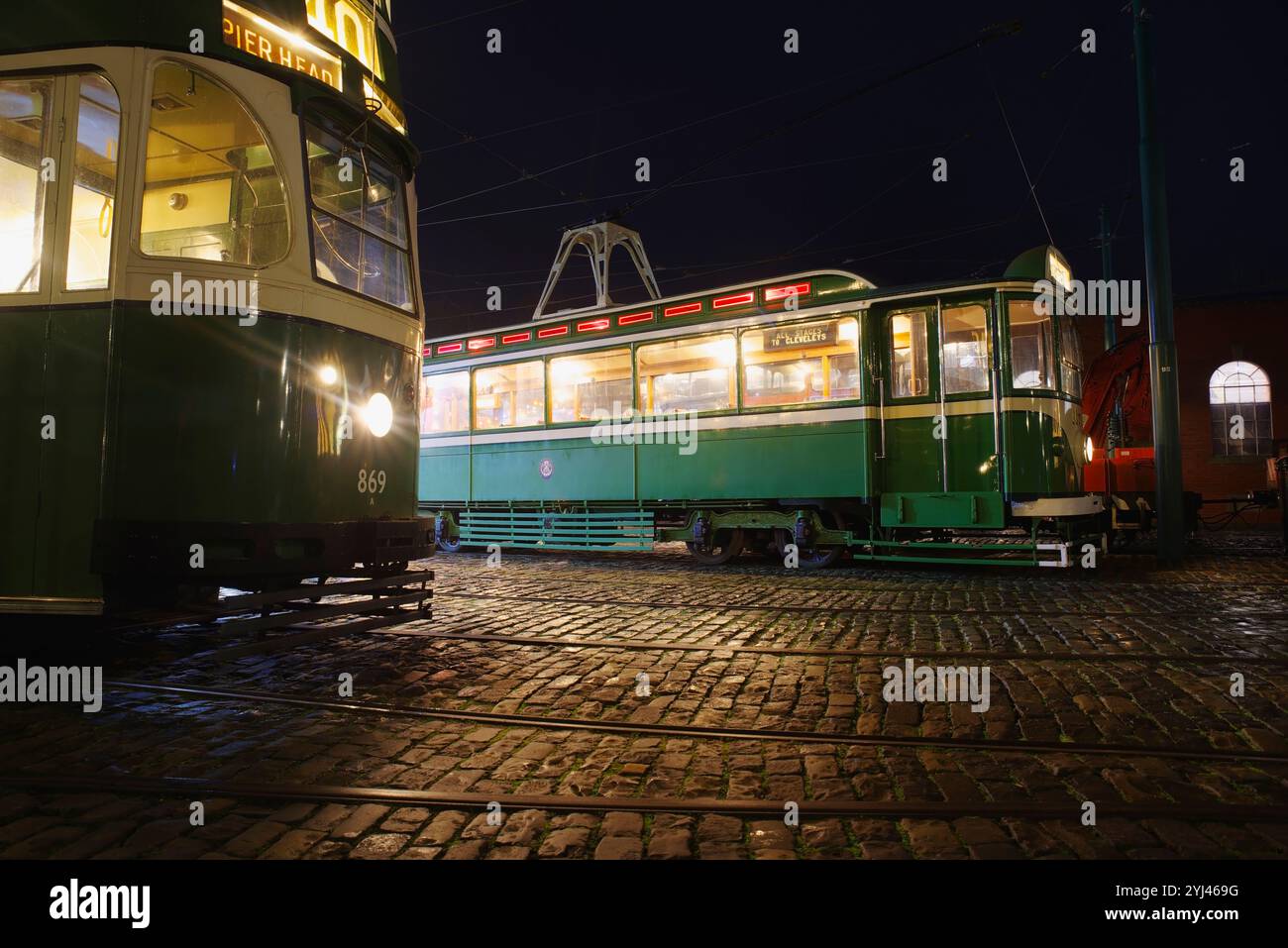 Crich, Tramway, Museum, Village Stock Photo - Alamy