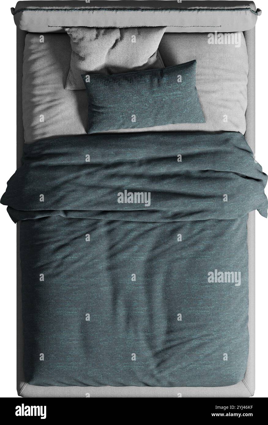 Single bed top view hi-res stock photography and images - Alamy