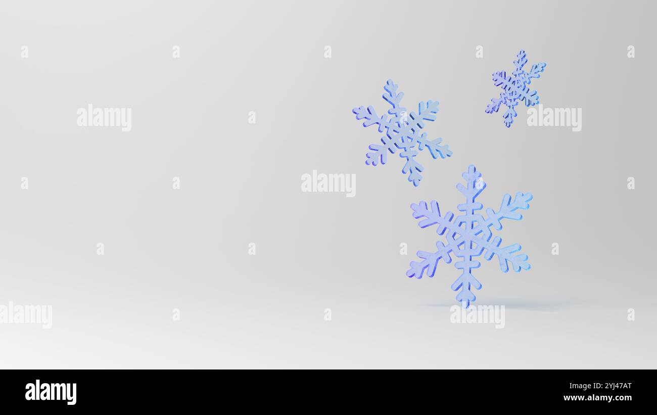 Abstract 3d snowflakes design christmas hi-res stock photography and ...