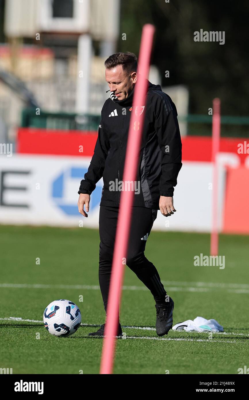 Cardiff, UK. 13th Nov, 2024. Craig Bellamy, the head coach/manager of ...