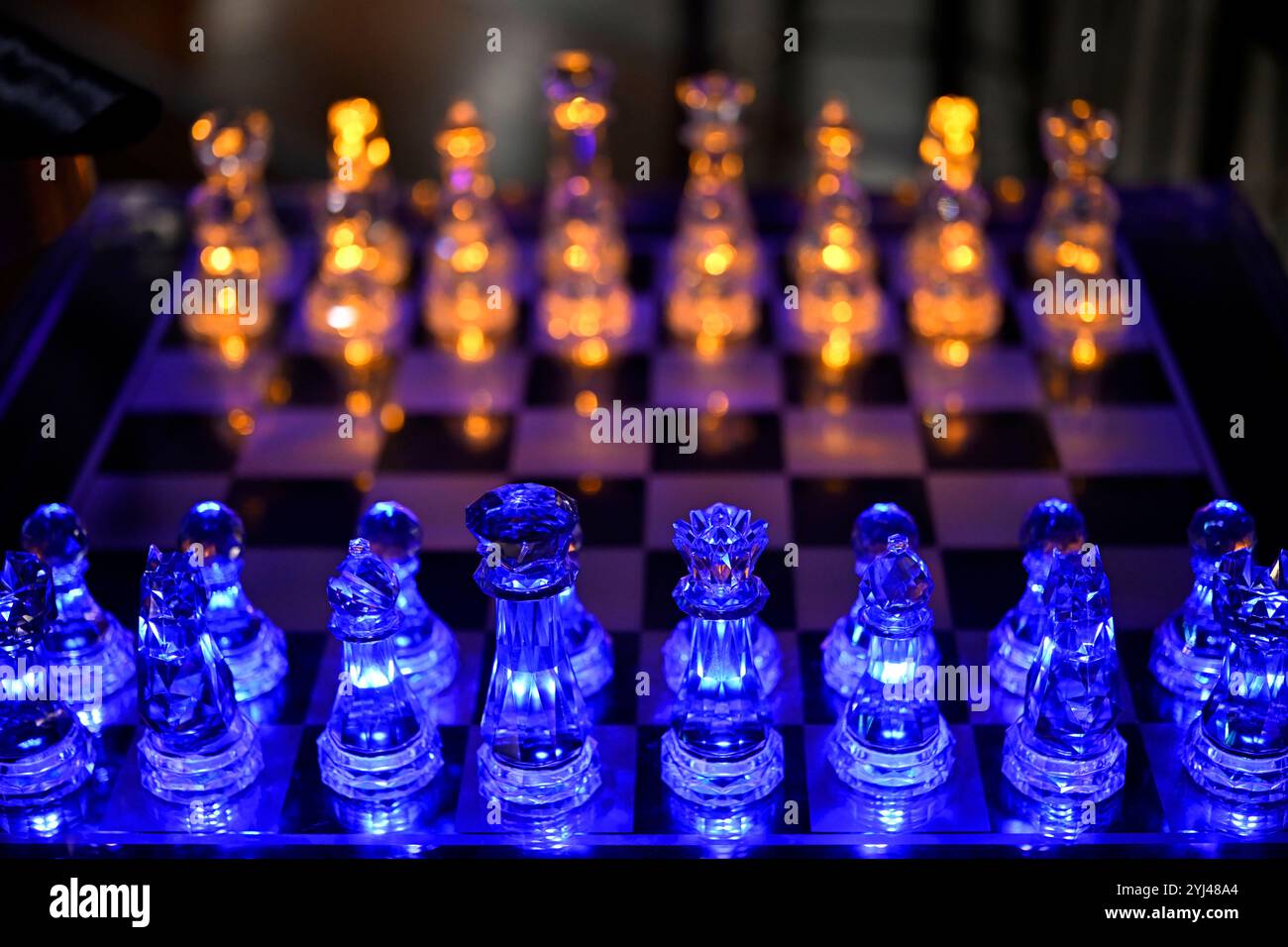 Plastic chess set Stock Photo - Alamy