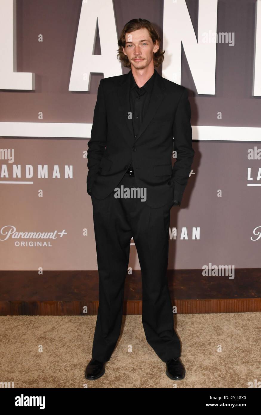 Los Angeles, Ca. 12th Nov, 2024. Jacob Lofland at the Landman premiere ...