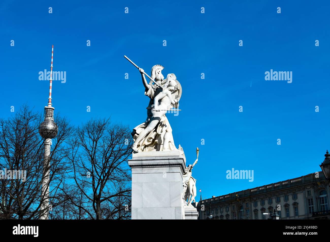 landscape and architecture in the city of Berlin in Germany Stock Photo ...
