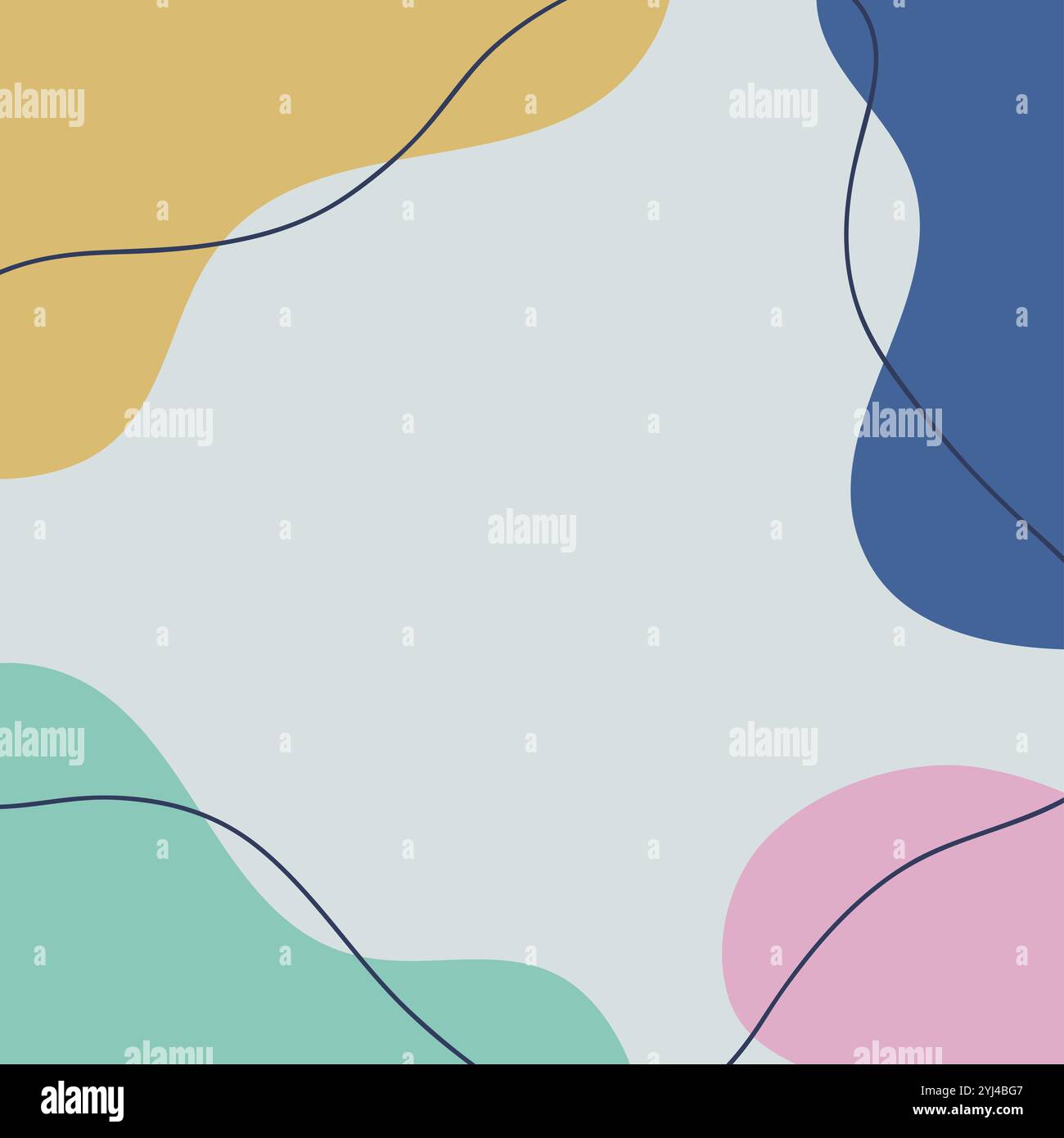 Abstract background with wavy shapes. Vector illustration for your ...