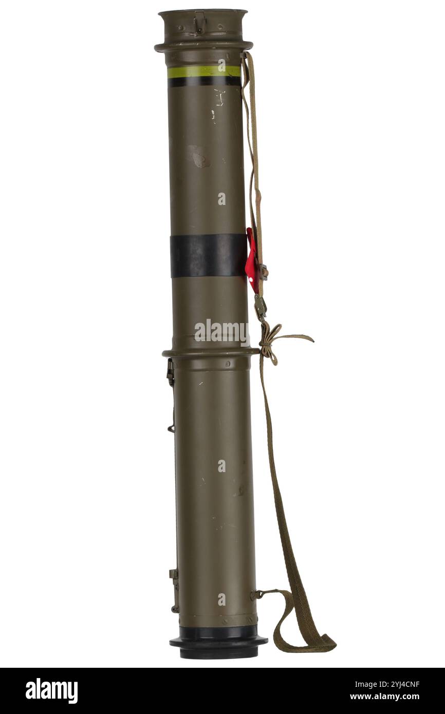 rocket propelled grenade launcher bazooka type isolated on white Stock ...