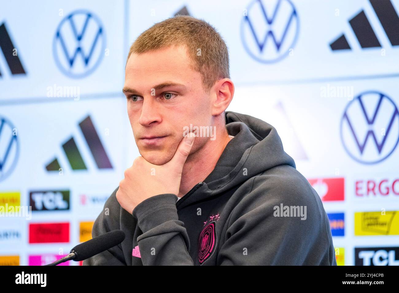 Joshua Kimmich (Deutschland) lachend, GER, Pressekonferenz, DFB ...