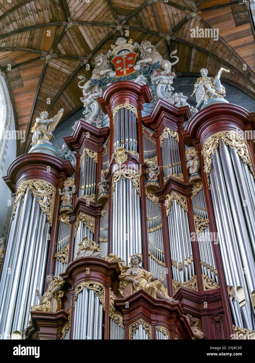 Organ in St Bavo's Cathedral (De Grote of St Bavokerk te Haarlem ...