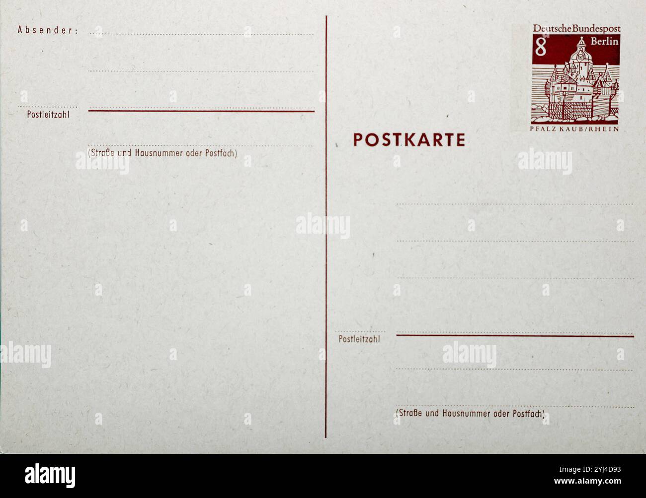 8 pfennig briefmarke hi-res stock photography and images - Alamy