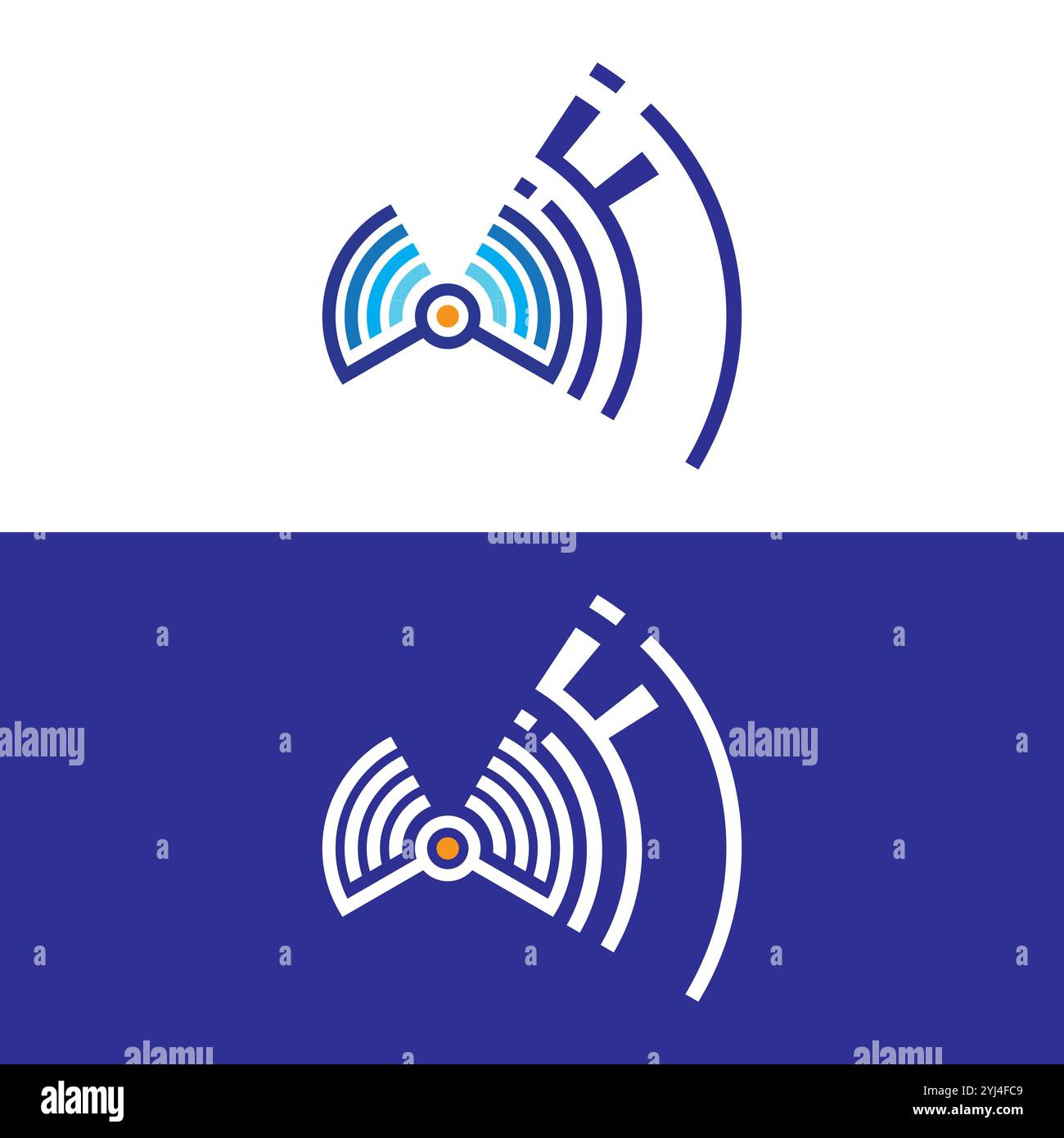 Blue Wifi text isolated on white background Stock Vector Image & Art ...