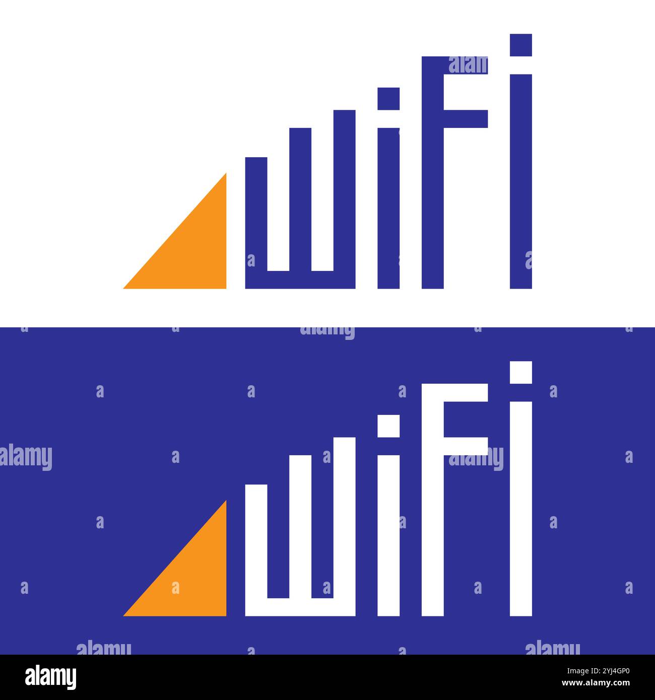 Blue Wifi text isolated on white background Stock Vector Image & Art ...