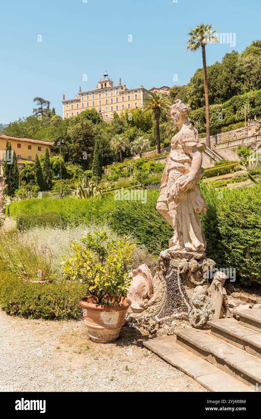 Statue in the Historic Garzoni Garden in Collodi, within the ...