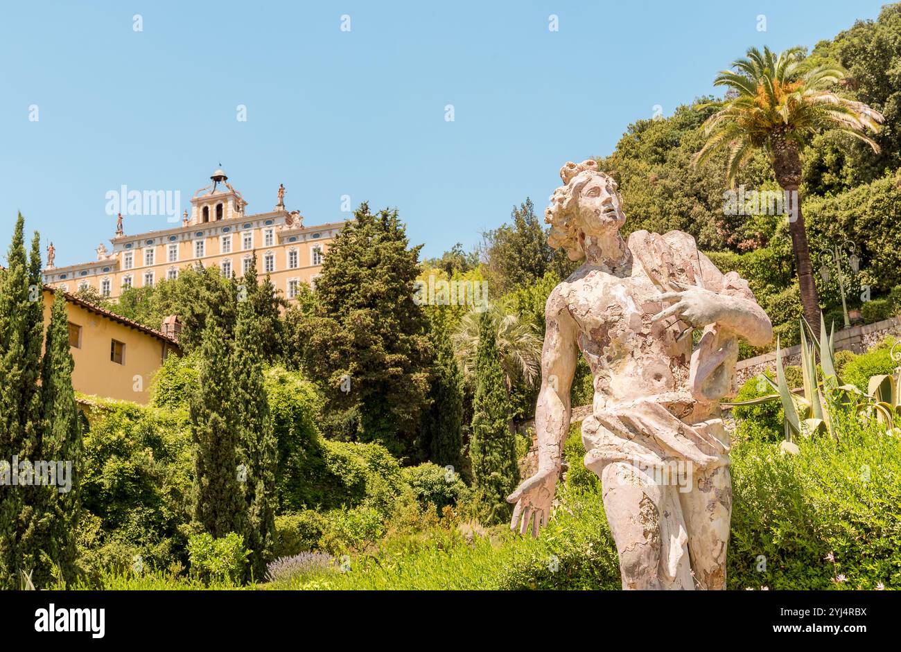 Statue in the Historic Garzoni Garden in Collodi, within the ...