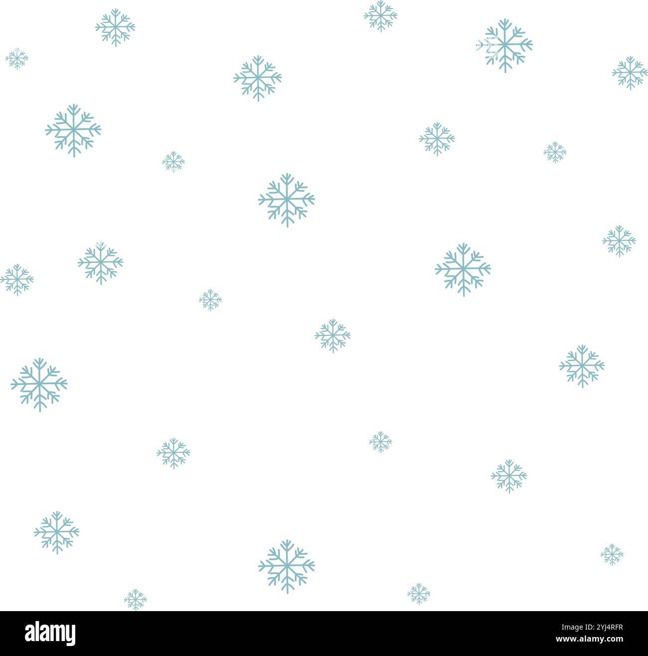 Light blue snowflake pattern on white background. Winter background ...