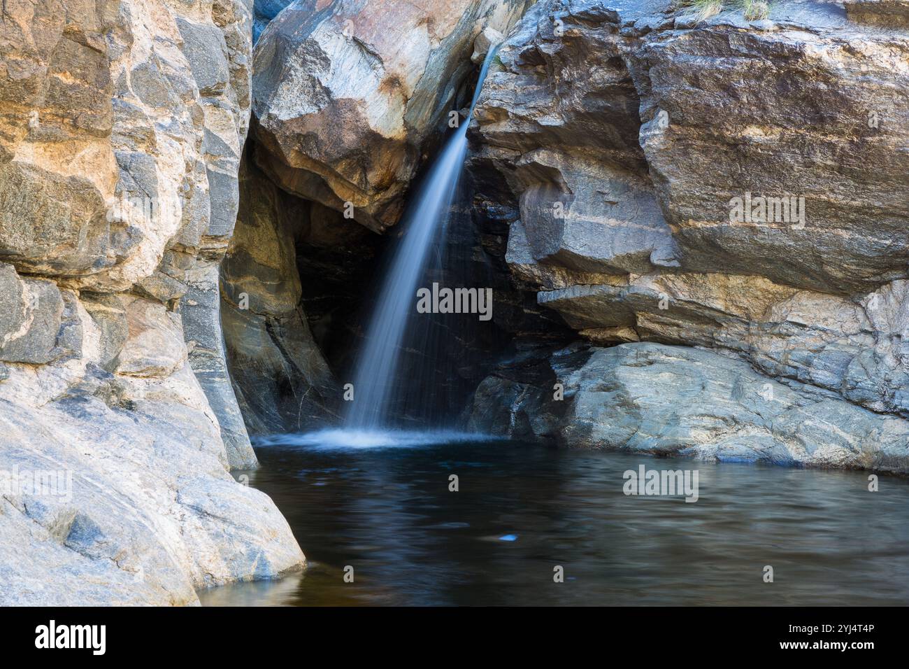 Seven Falls in Bear Canyon, Pusch Ridge Wilderness, Arizona Stock Photo ...