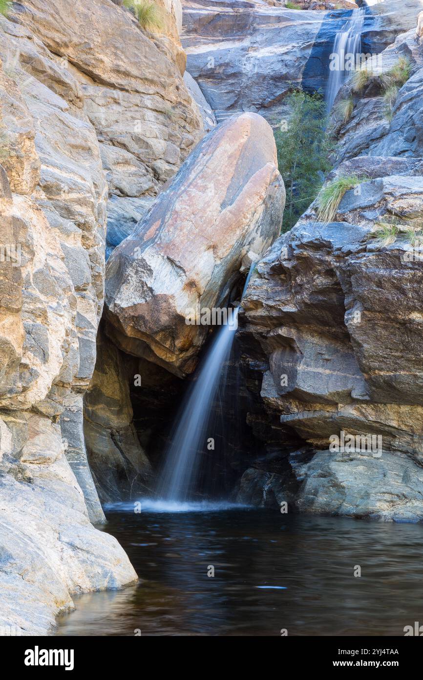Seven Falls in Bear Canyon, Pusch Ridge Wilderness, Arizona Stock Photo ...