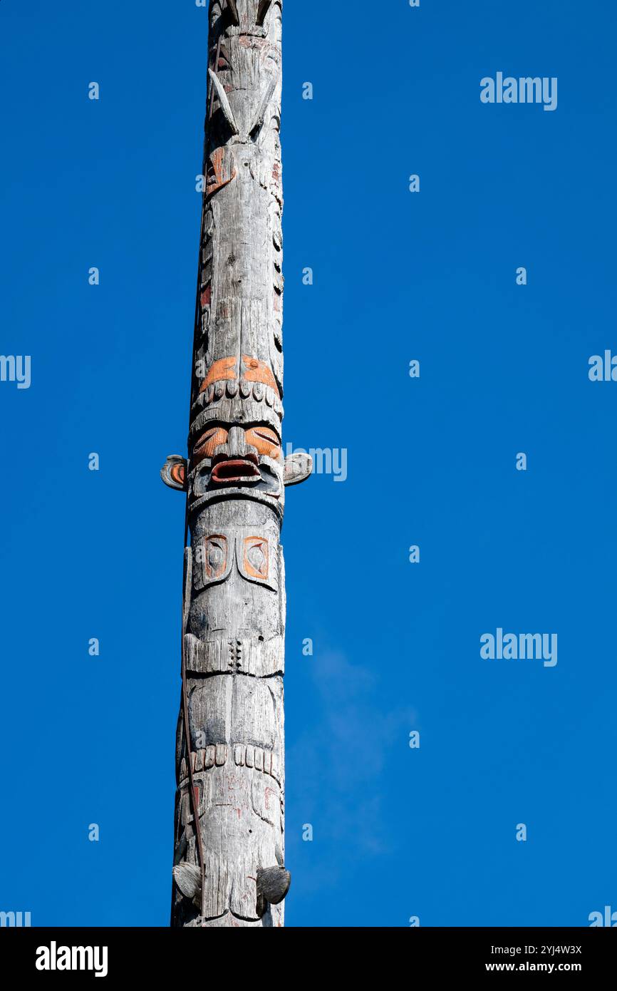 Canada, BC, off the north coast of Vancouver Island. Cormorant Island ...