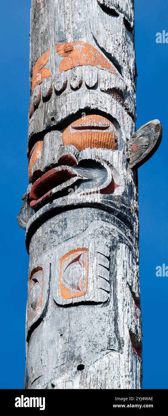Canada, BC, off the north coast of Vancouver Island. Cormorant Island ...
