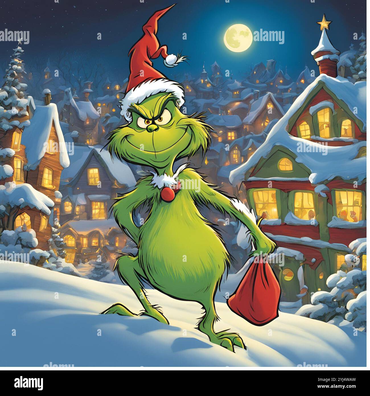 The grinch cartoon poster hi-res stock photography and images - Alamy