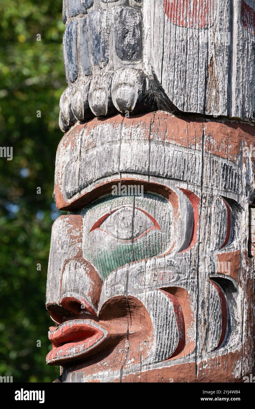 Canada, BC, off the north coast of Vancouver Island. Cormorant Island ...